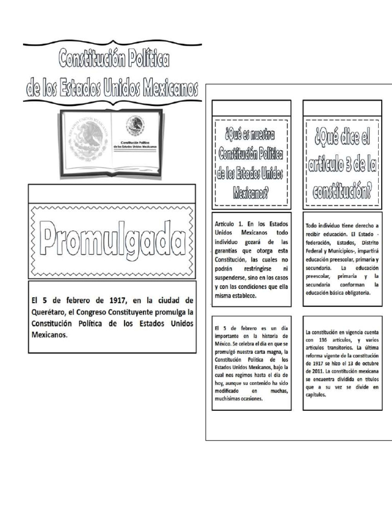 Lapbook Constitución | PDF