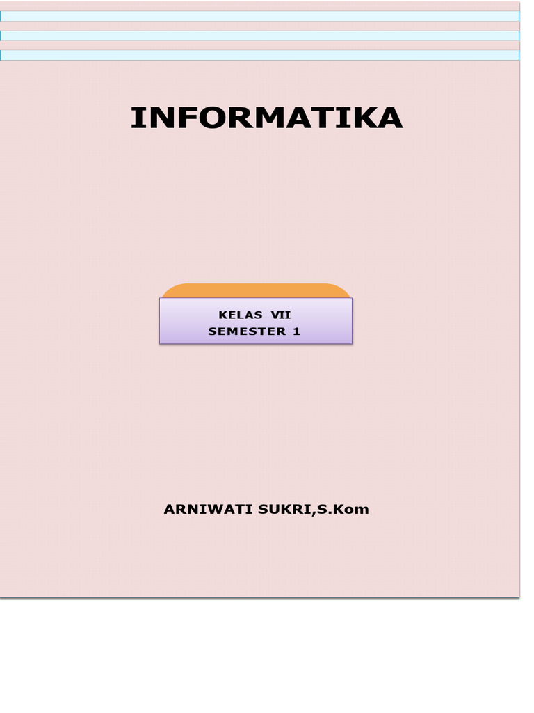 Modul Ajar Informatika Kelas 7 (Sistem Komputer) | PDF