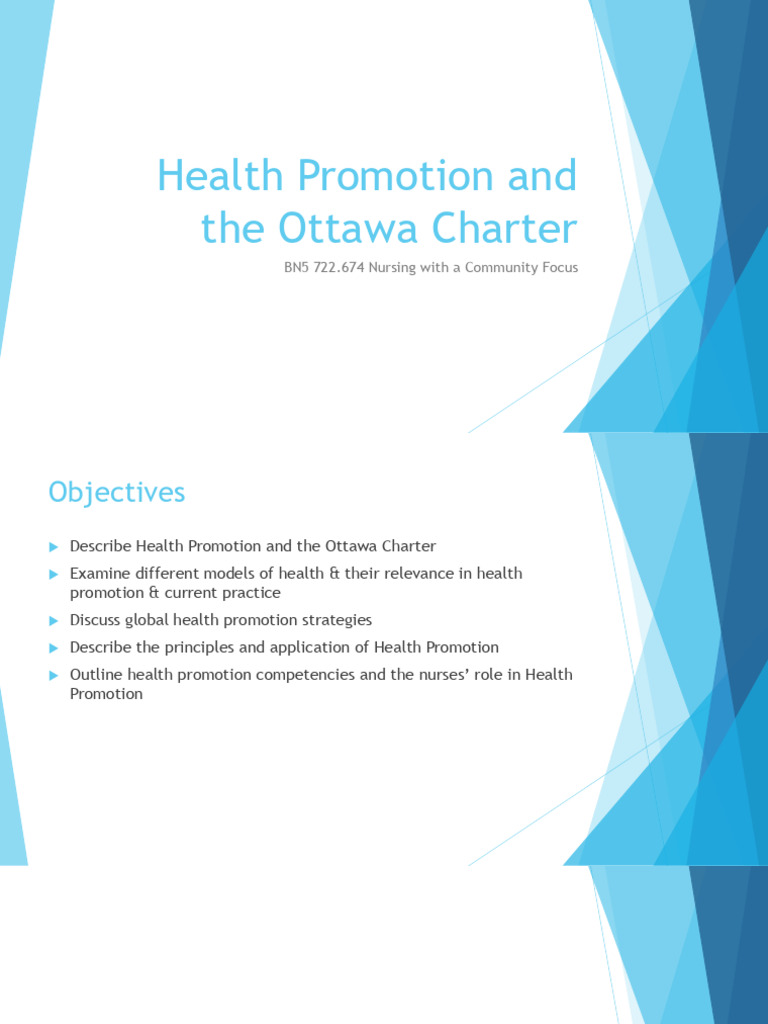Health Promotion and The Ottawa Charter SV V3-4 | PDF | Health ...