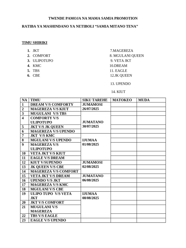 Twende Pamoja Na Mama Samia Promotion | PDF | Chess | Chess Openings