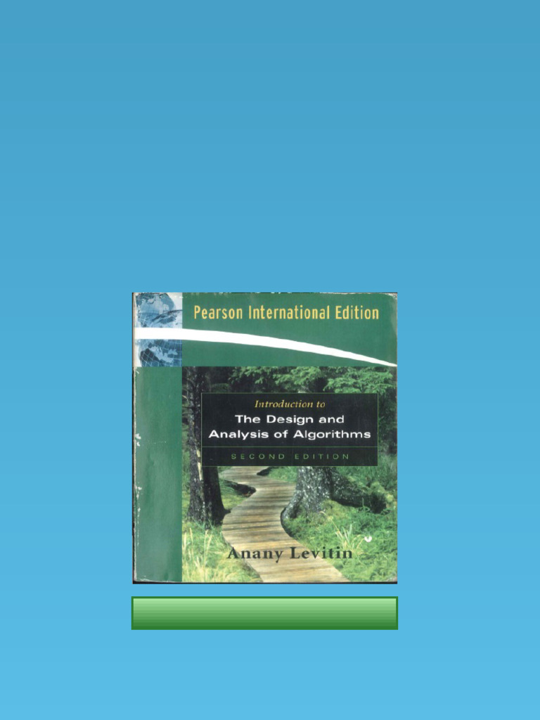 (Ebook) Introduction to the Design & Analysis of Algorithms, Second ...