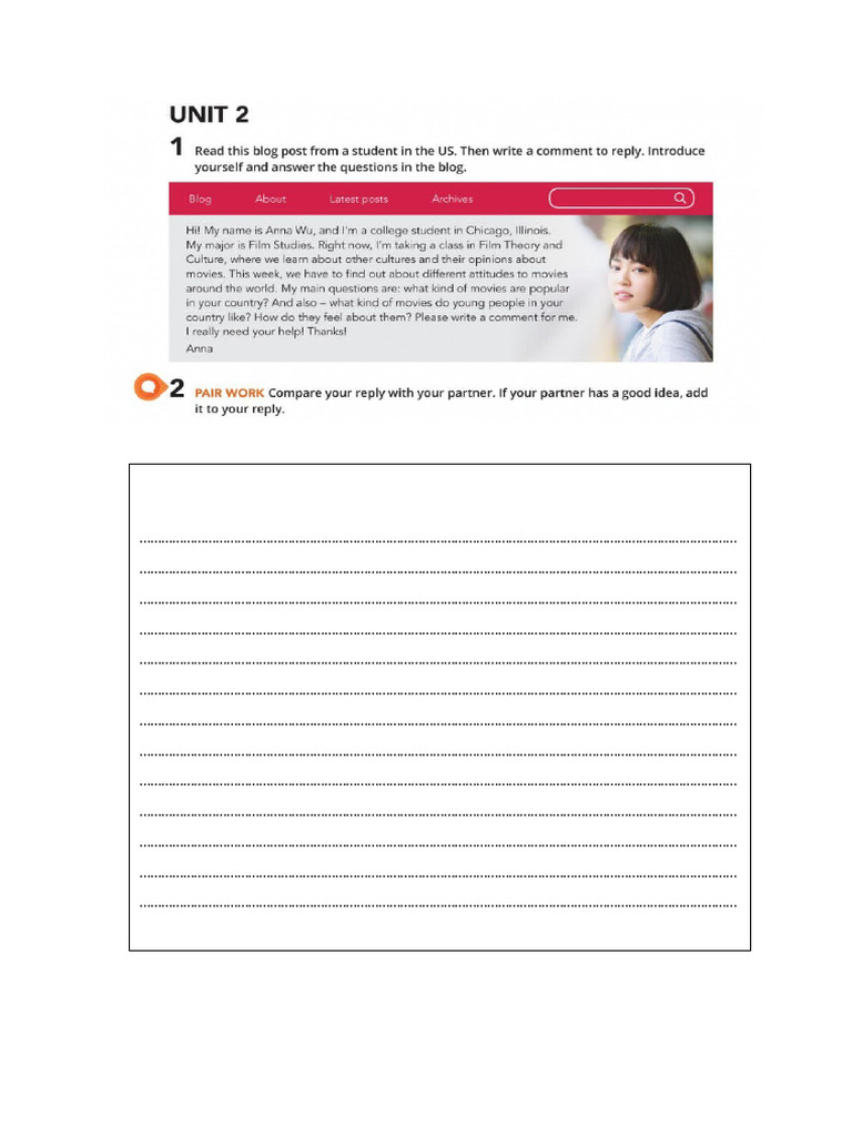 Writing Unit 2 | PDF