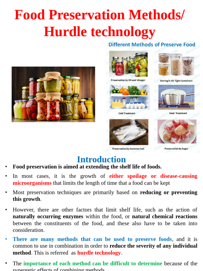 Comprehensive Food Preservation Methods | PDF | Food Preservation ...