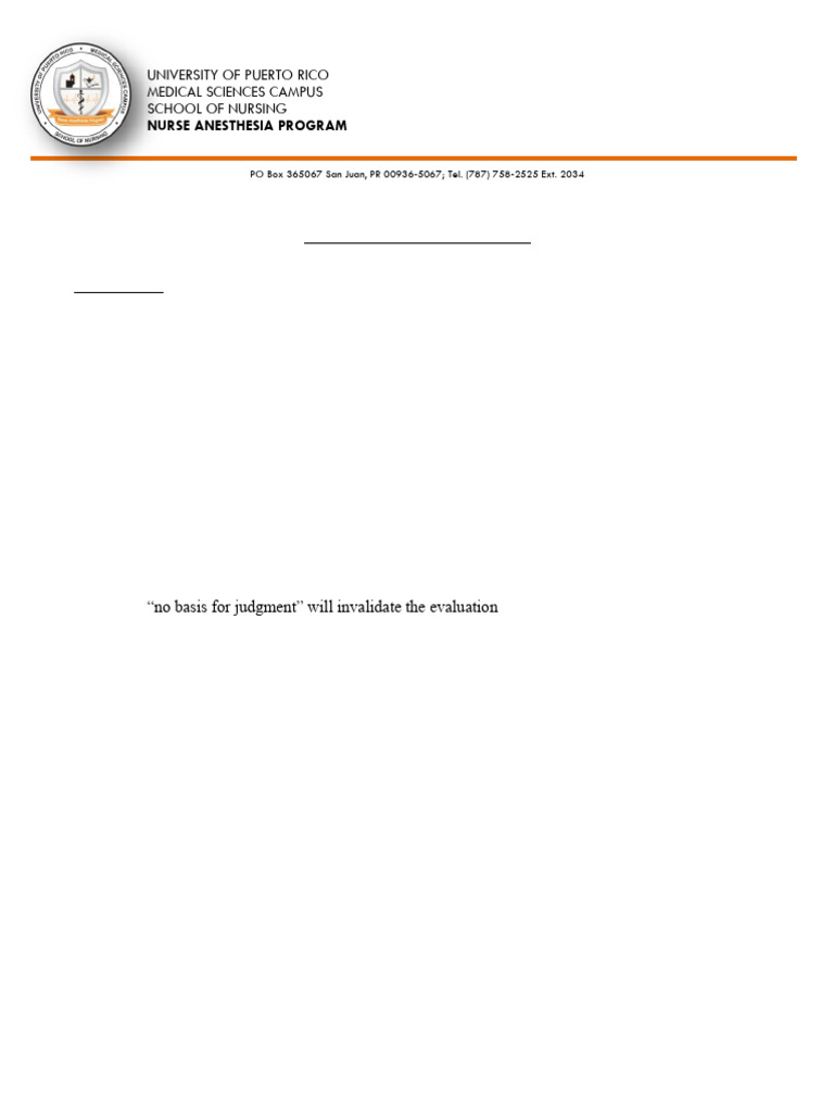 CRNA Recommendation Letter Guidelines | PDF | Health Care