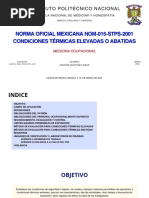 Norma Oficial Mexicana NOM-015-STPS-2001 | PDF | Calor | Medición