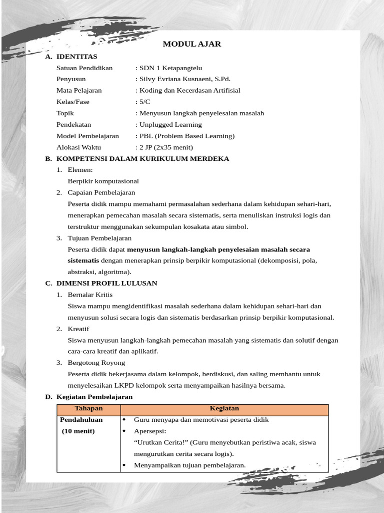 Modul Ajar Fix | PDF