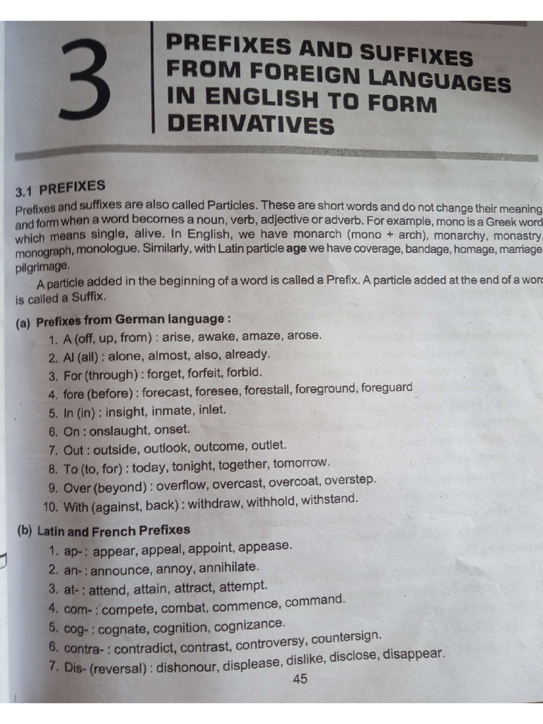 Prefixes and Suffixes | PDF