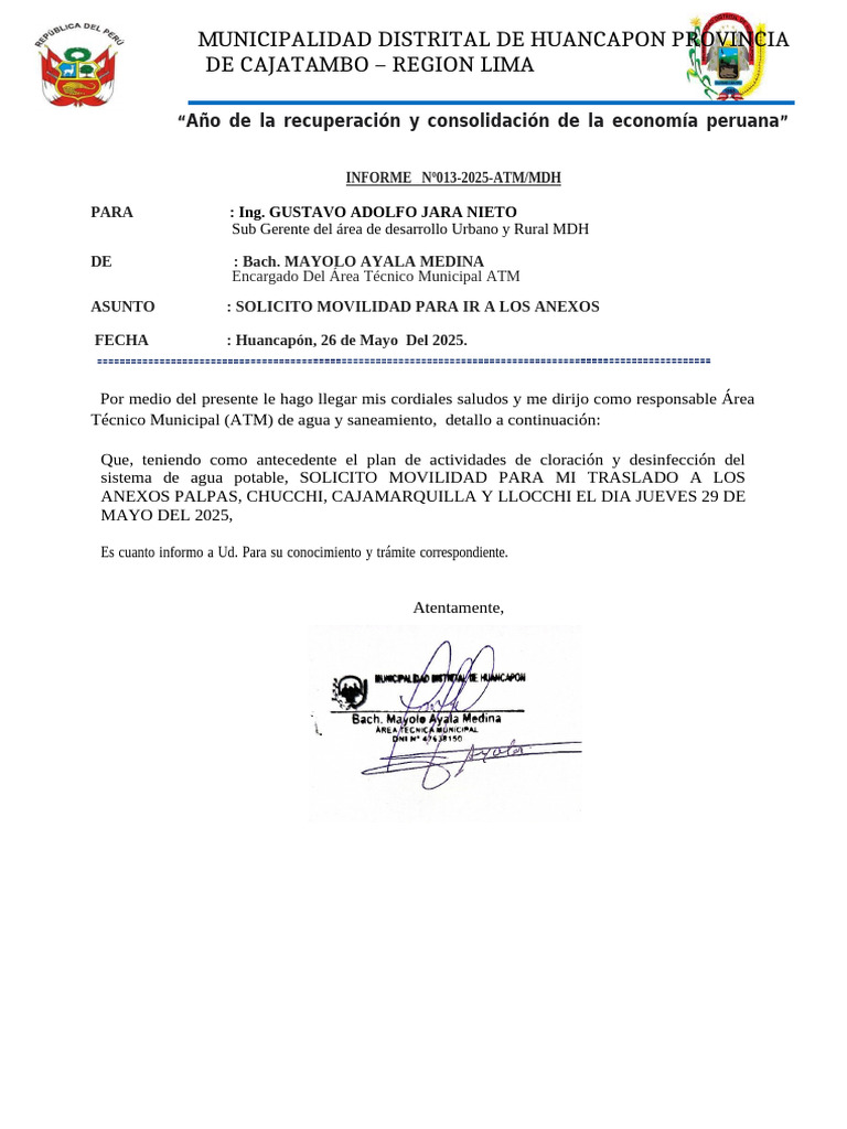 Informe Nº013 2025 Atm Mdh | PDF