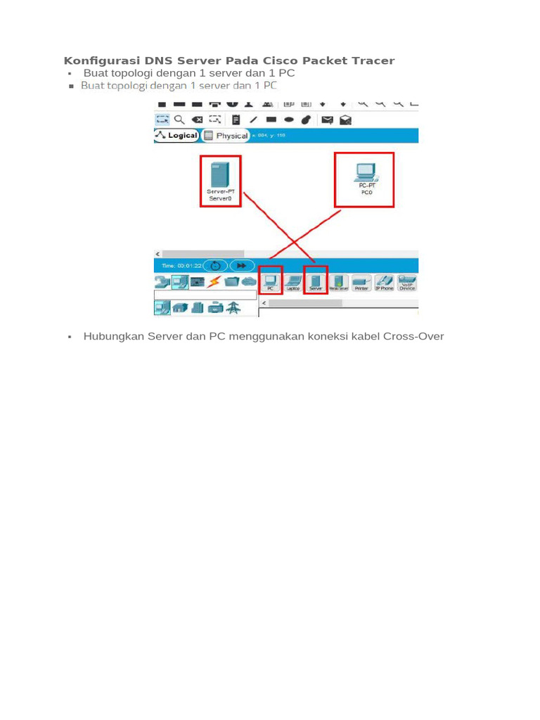 Konfigurasi DNS Server Pada Cisco Packet Tracer | PDF