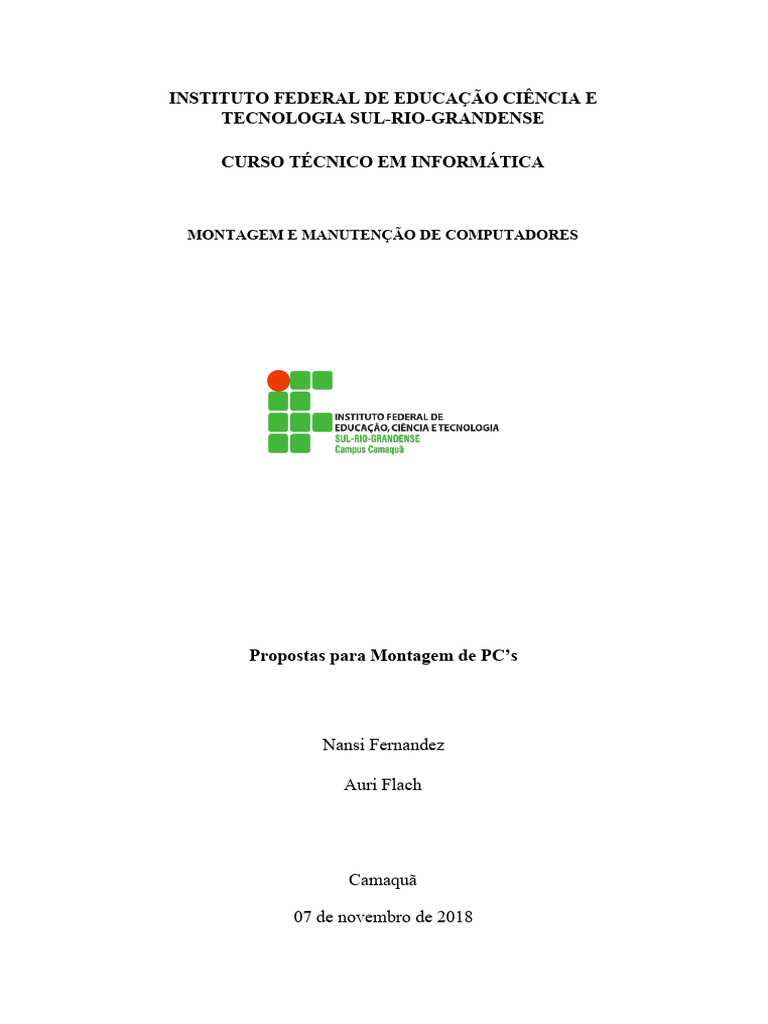 TINF2 MMC-Trab PC-Nansi Fernandez | PDF | Microprocessador | USB