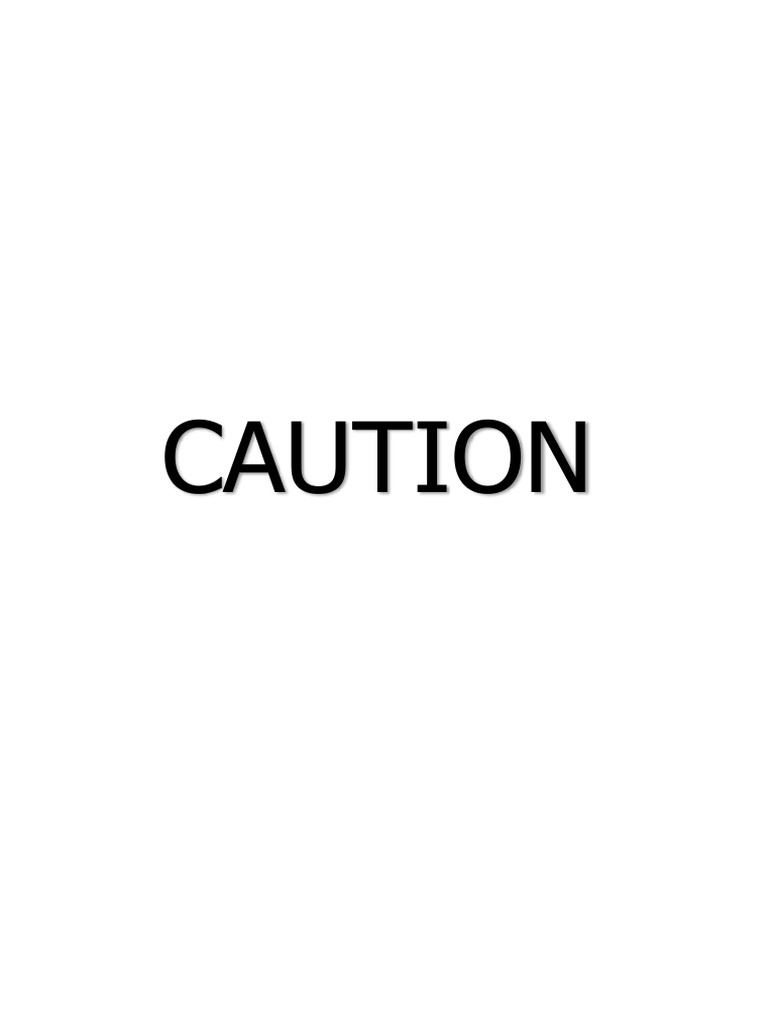 Caution Tagging | PDF