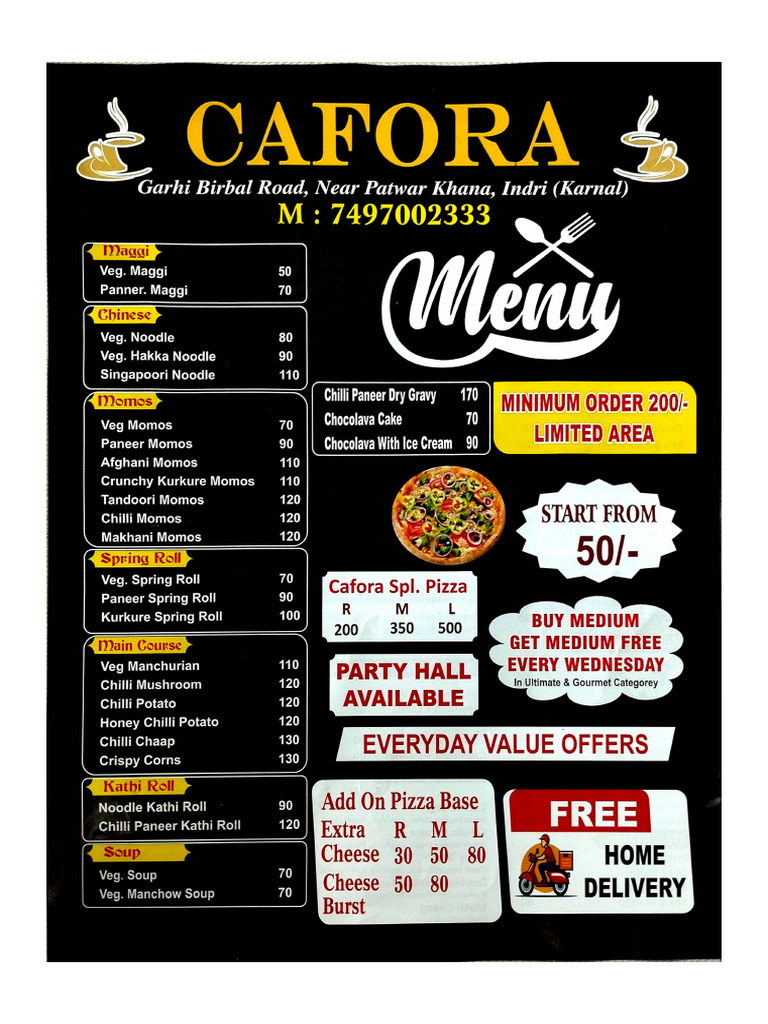 Cafora Cafe | PDF