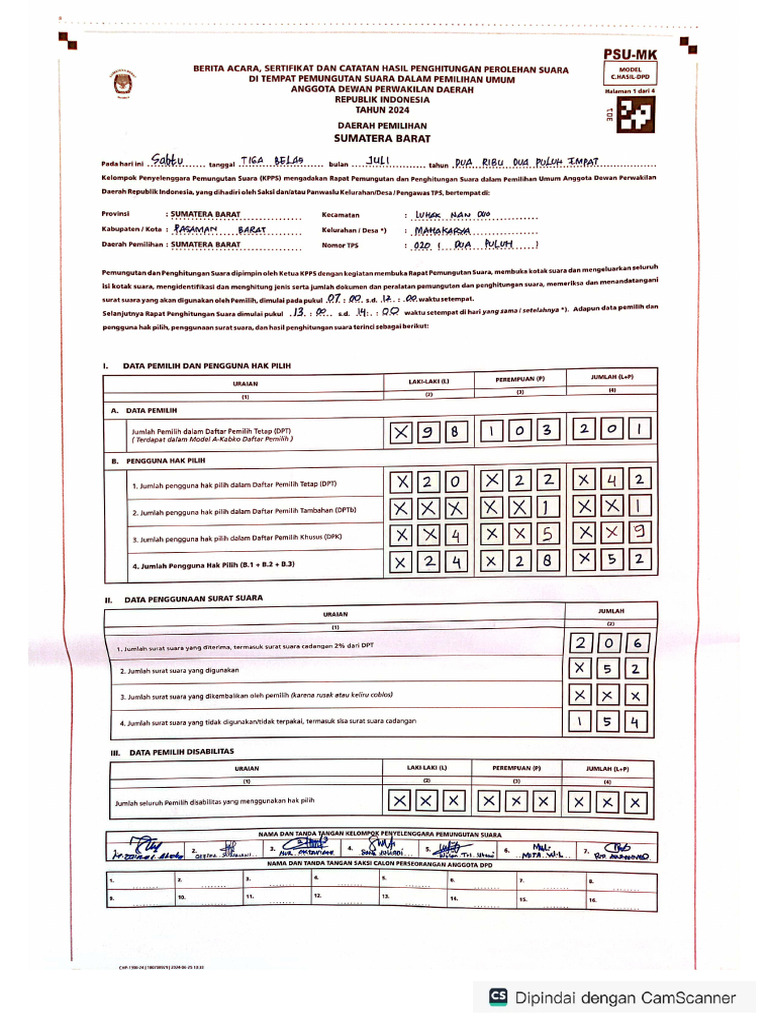 Plano C.hasil TPS 20 | PDF