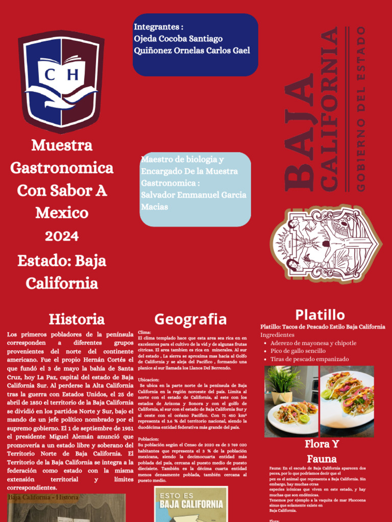 Triptico Muestra Gastronomica 126 | PDF | California