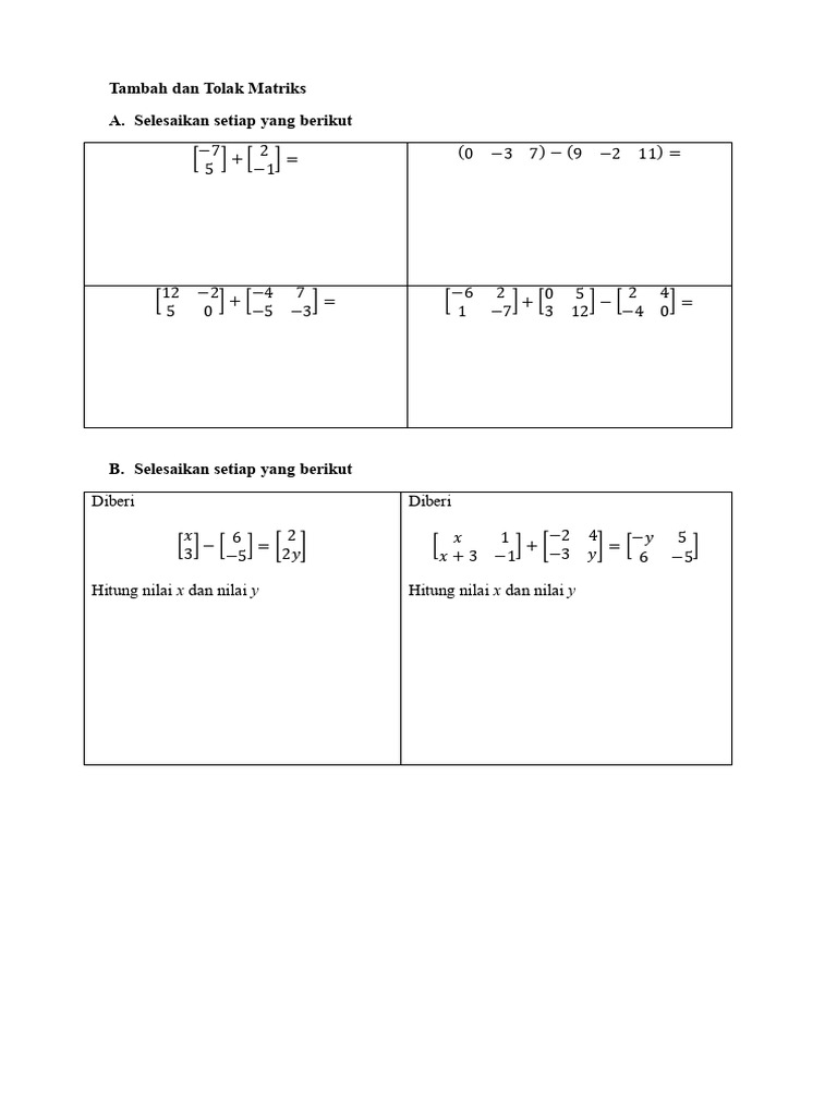 Modul MATHRISE - Matriks | PDF