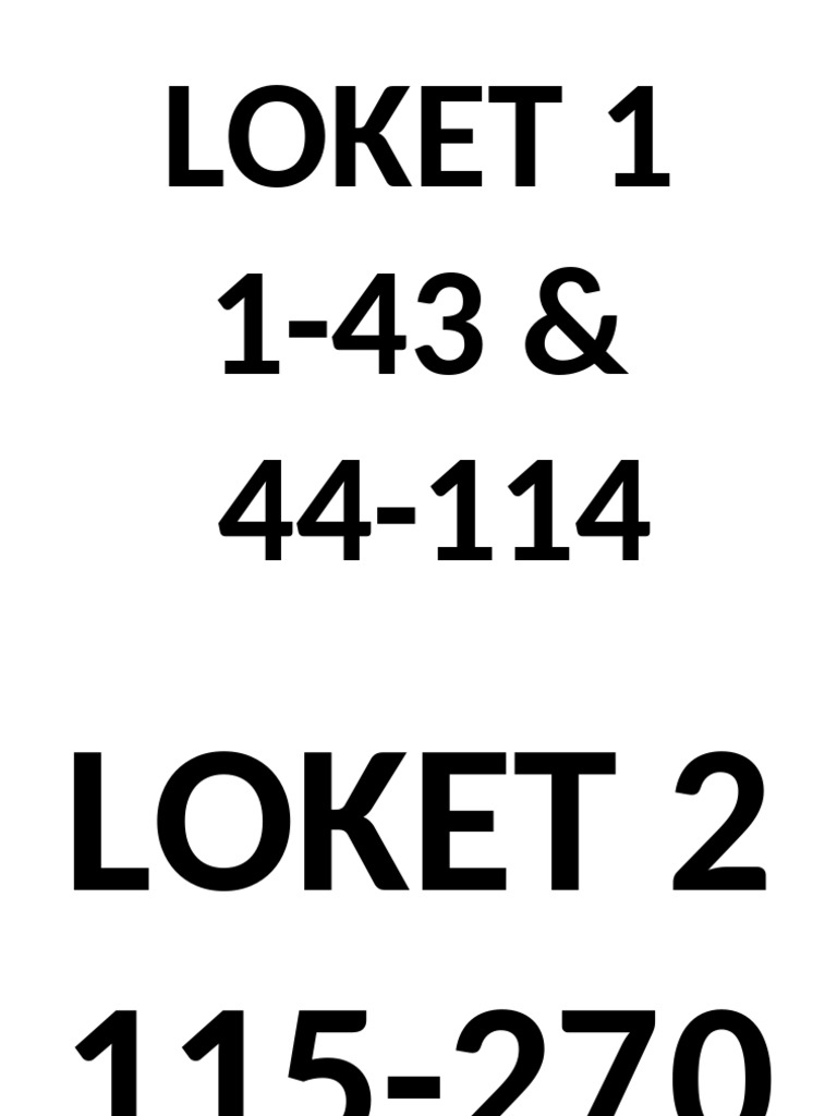 Loket 1 | PDF