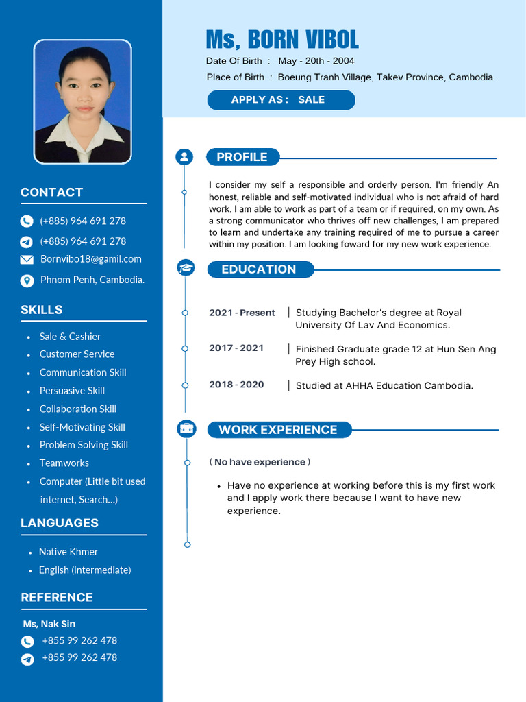 Resume, CV and Cover Letter. 26 | PDF | Cambodia