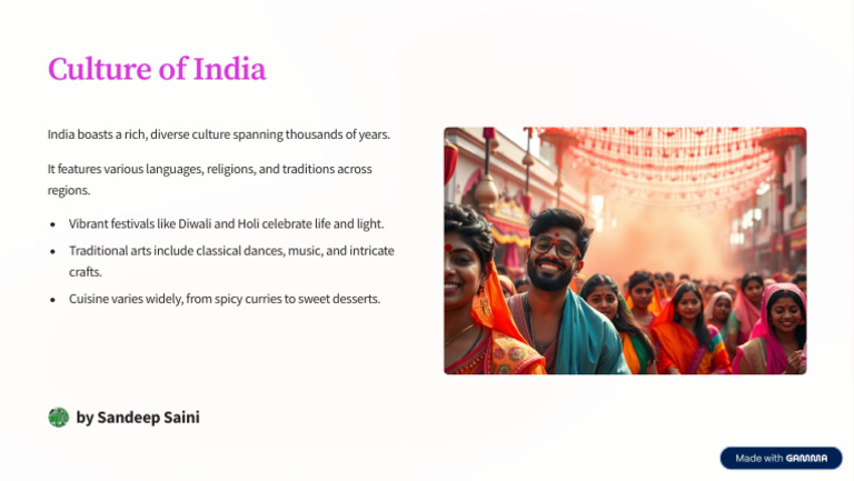 Culture of India | PDF