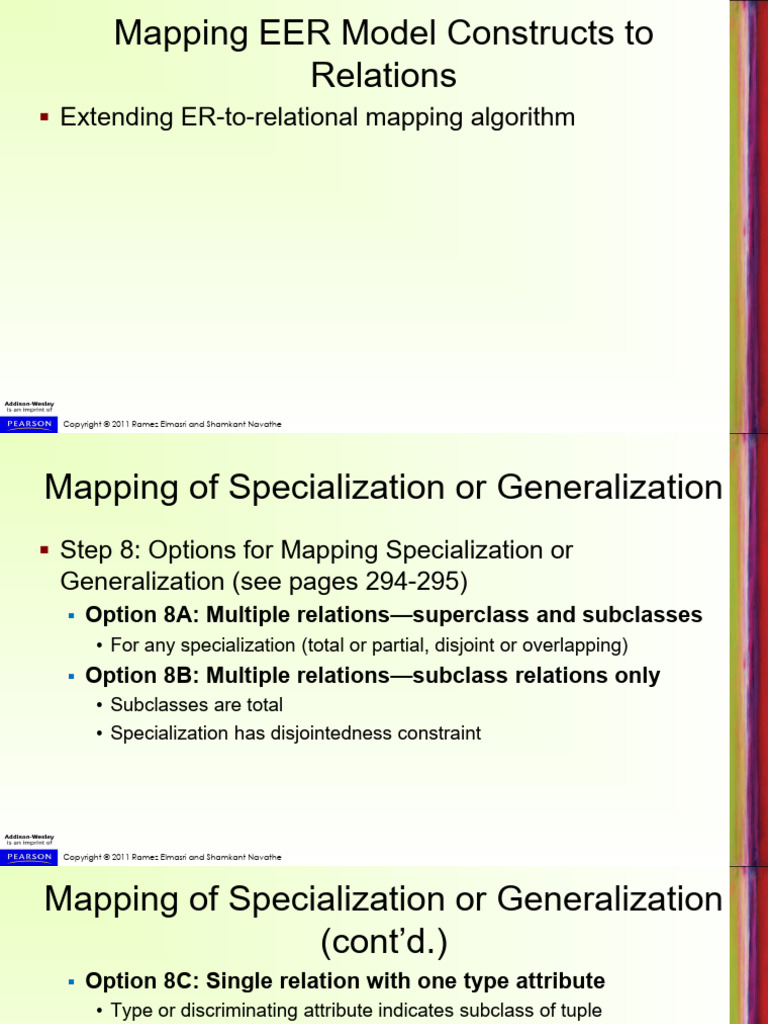 Chapter 9-Mapping EER Model Constructs To Relations | PDF