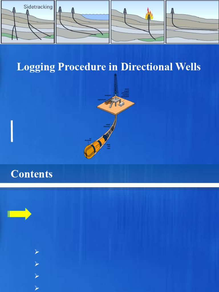 Logging Procedure in Directional Wells | PDF | Oil Well | Fuel Production