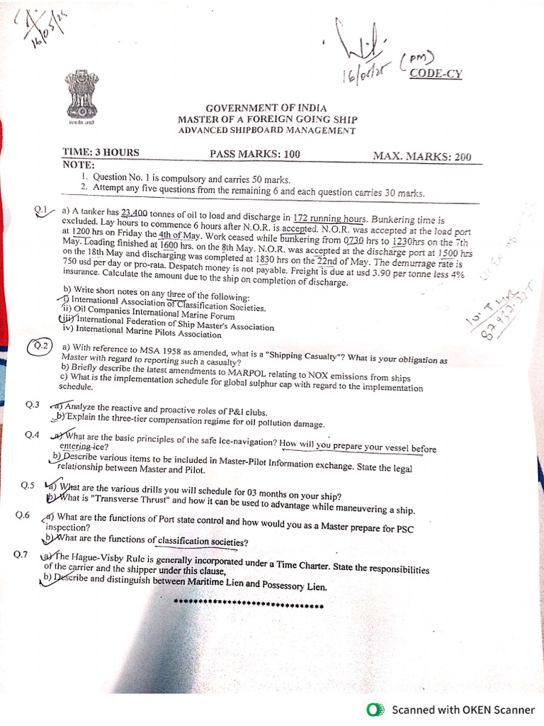 Asm Paper May 2025 | PDF