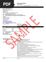 Isopropyl Alcohol (Ipa) Safety Datasheet | PDF | Toxicity | Water