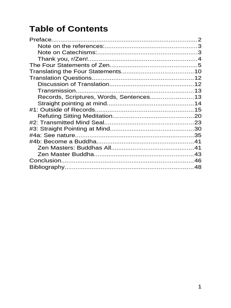 Understanding Zen's Four Statements | PDF | Zen | Dōgen