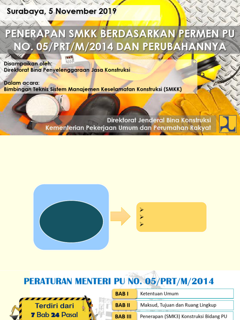 Penerapan SMKK Berdasarkan Permen PU No. 05-2014 Dan Perubahannya | PDF