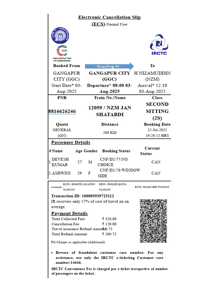 IRCTC Next Generation ETicketing System | PDF | Identity Document ...