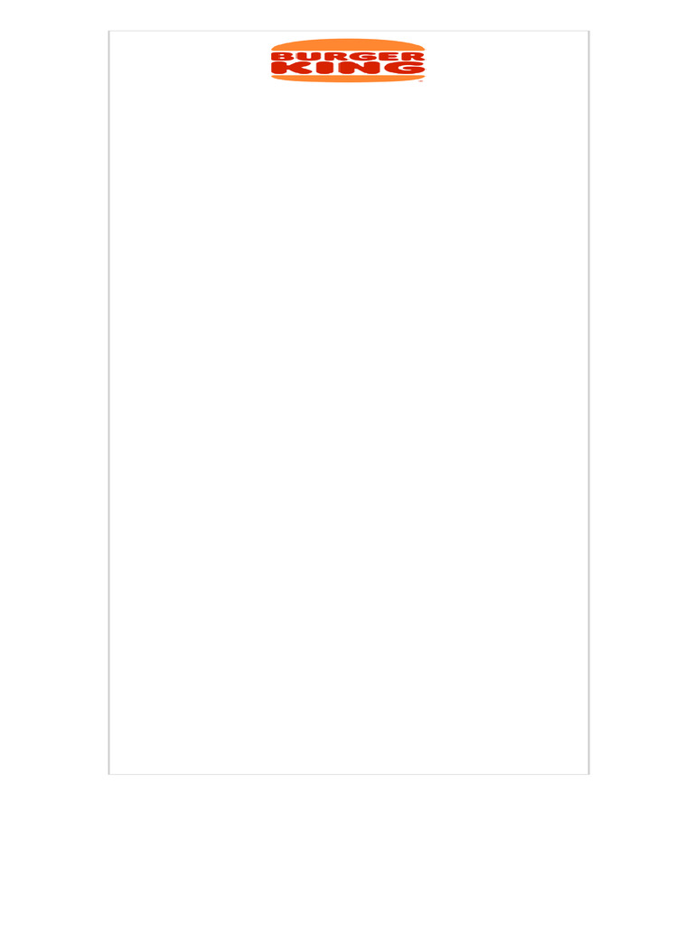 Burger King Receipt with Transaction ID | PDF