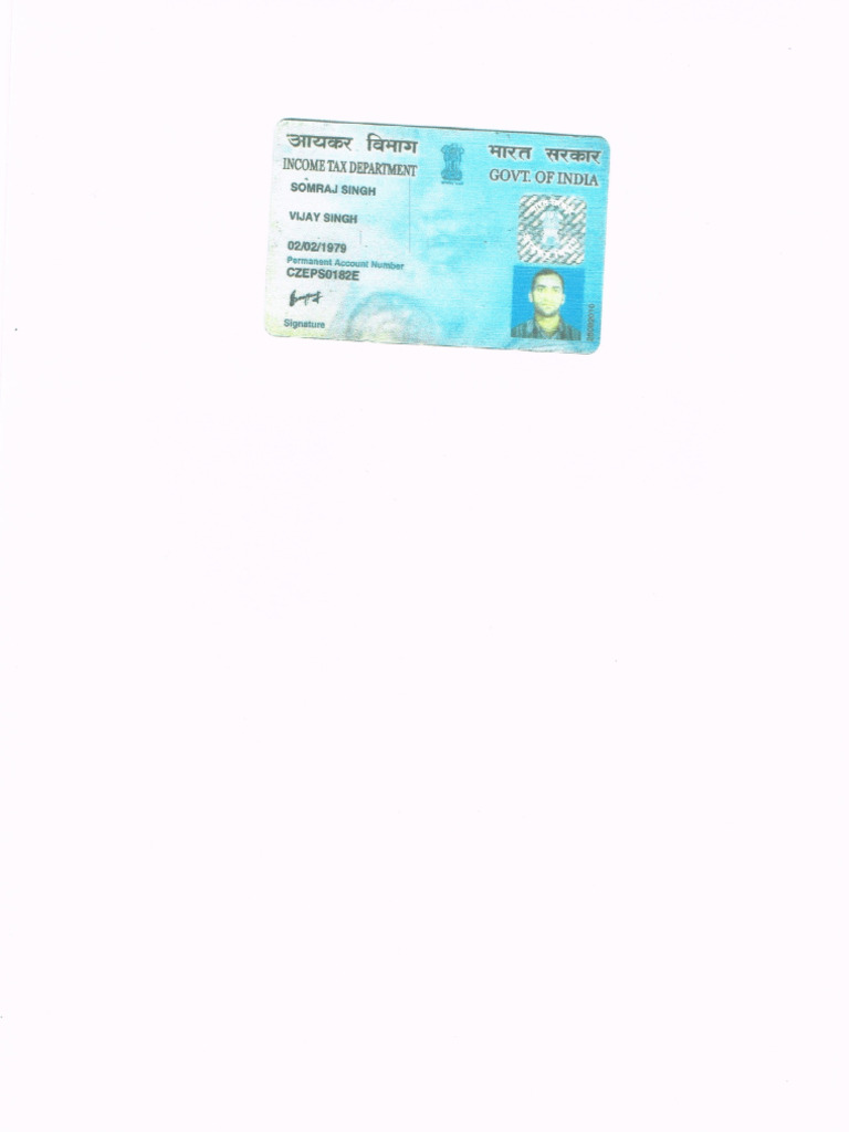 My Pan Card | PDF