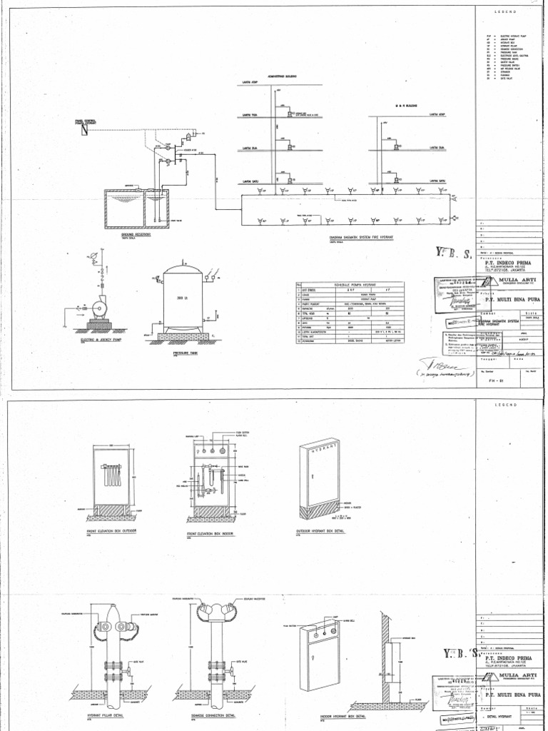 MBPI Hydrant Pipe Layout - IMB | PDF