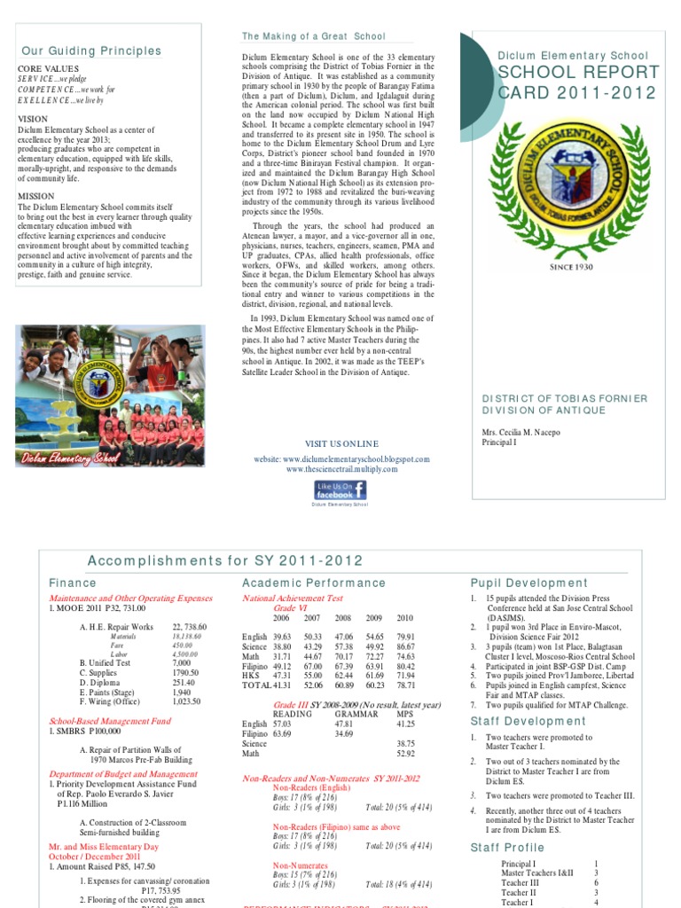 School Annual Report | PDF | Primary Education | Schools