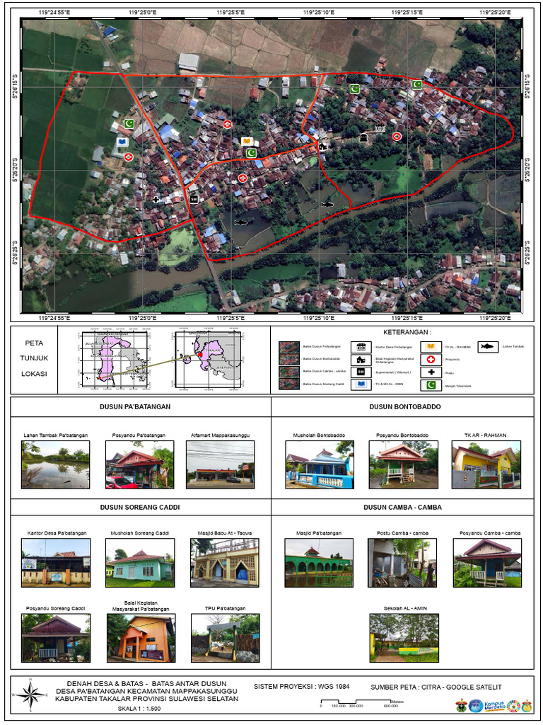 Denah Desa Pa'Batangan | PDF