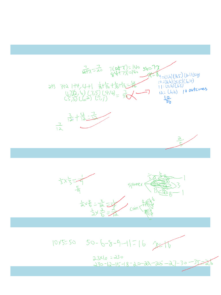 MYP3 Math Revision Aesthetic V2 | PDF | Probability | Probability Theory