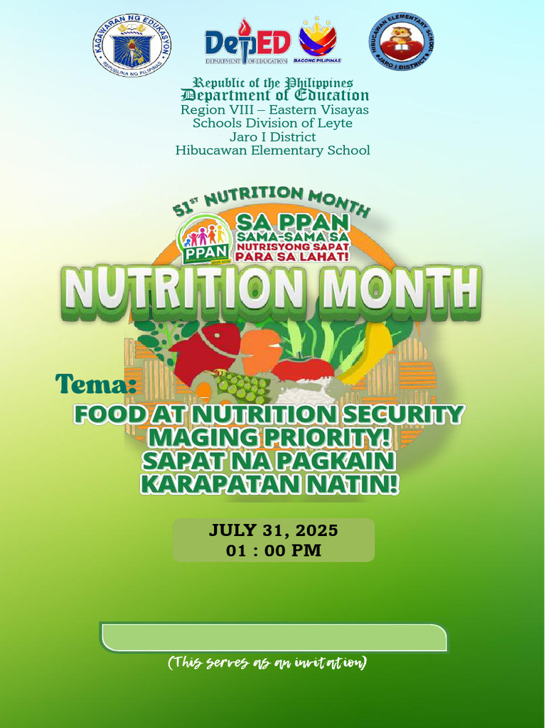 Nutrition-MOnth-Program HIBUCAWAN | PDF