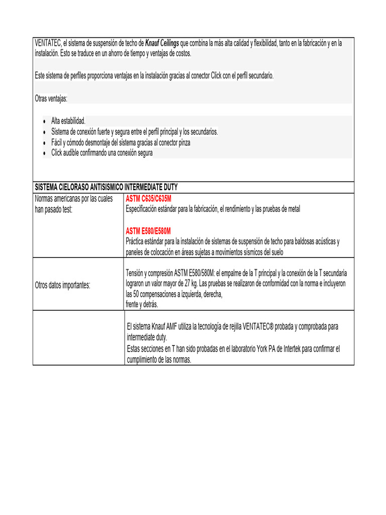 Resumen Ventatec Antisismico 2 | PDF