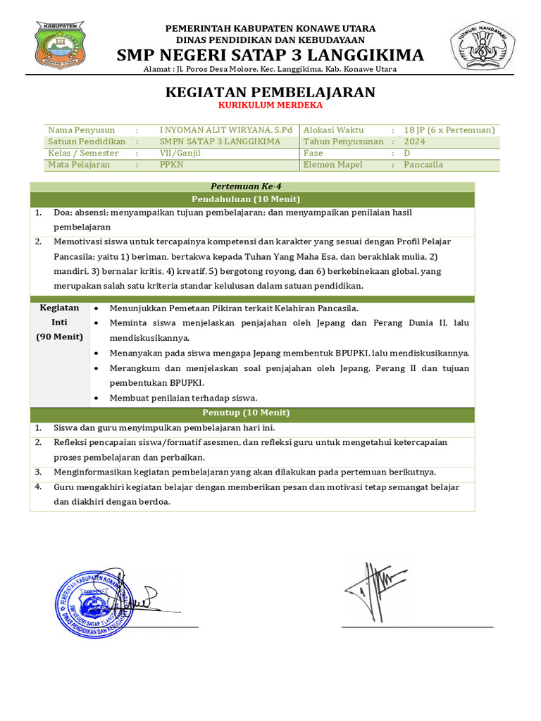 Modul Ajar PMM | PDF