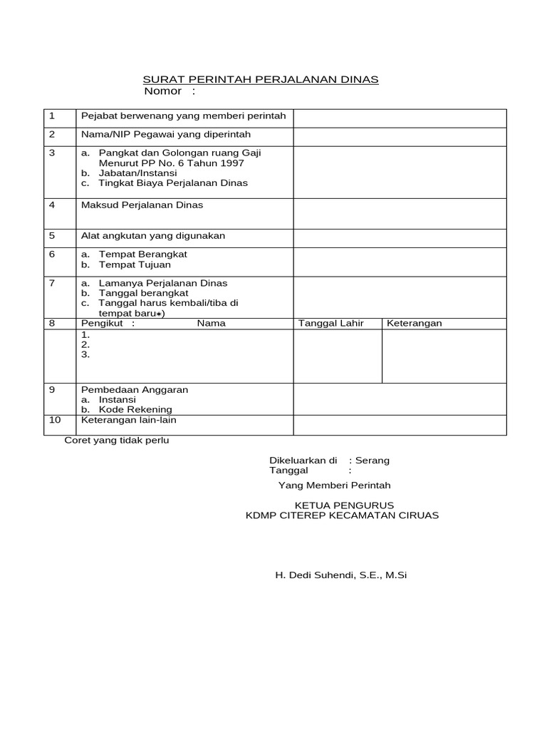 Blanko SPPD 2025 | PDF