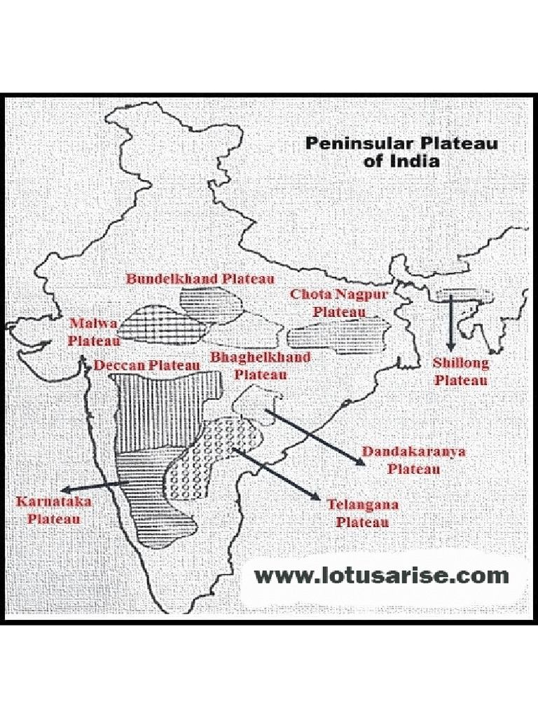 Peninsular Plateau | PDF