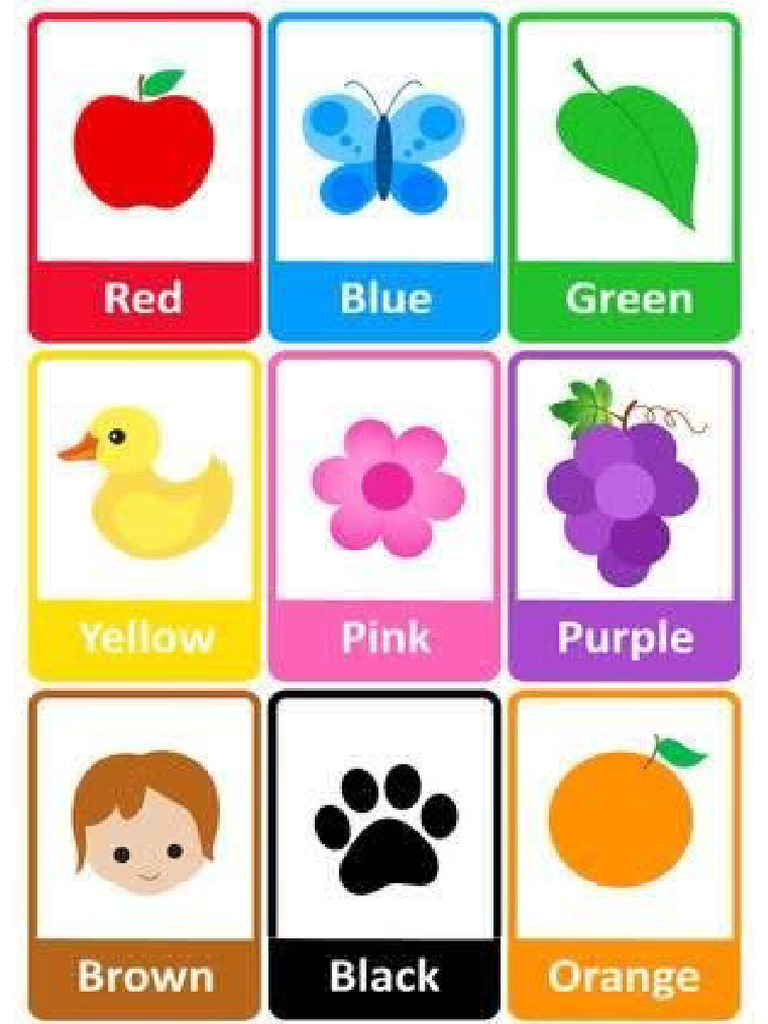 Flash Cards Colors | PDF