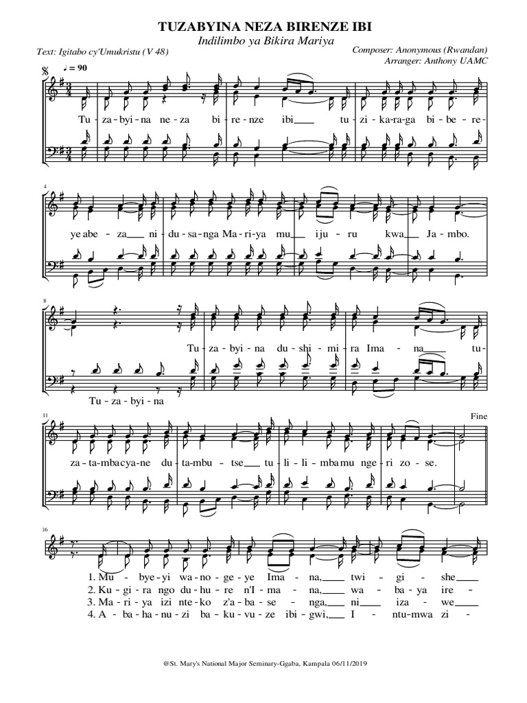 Tuzabyina Neza Birenze Ibi | PDF