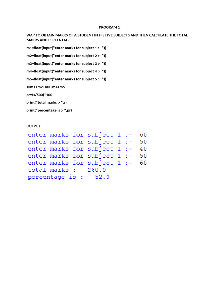 Python Programs for Basic Calculations | PDF | Triangle