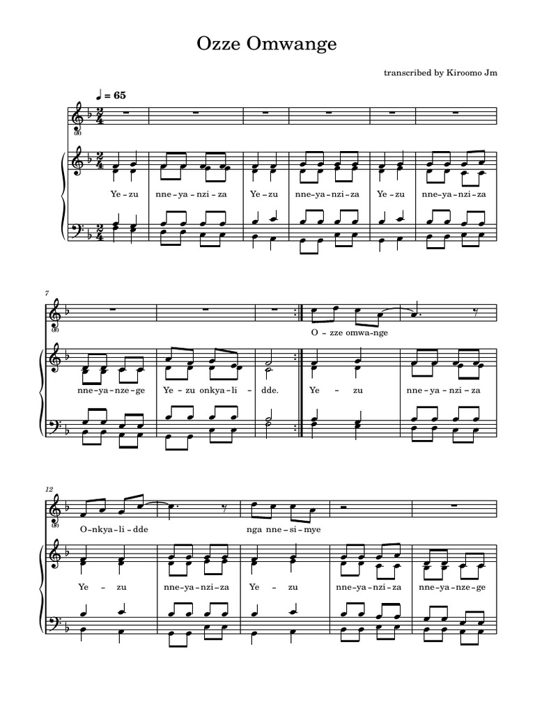 Ozze Omwange (Rough) | PDF