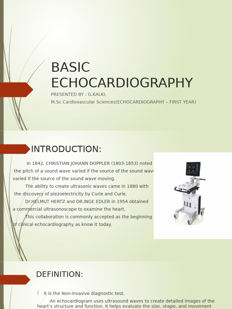 Basic Echocardiography | PDF