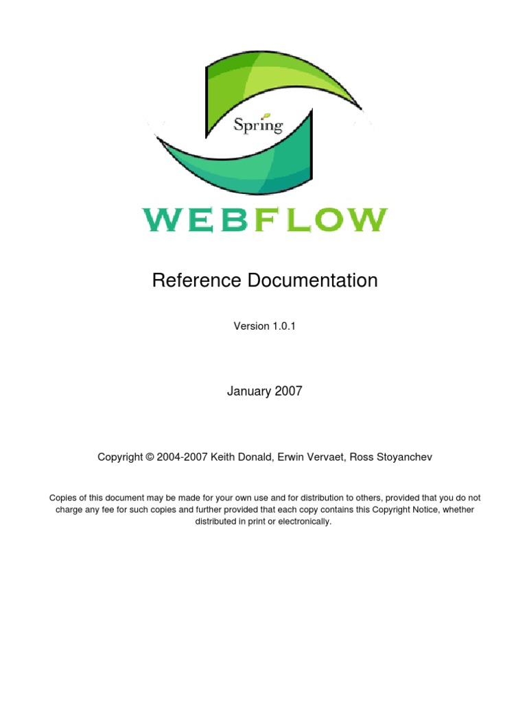 Spring Webflow Reference | PDF | Spring Framework | Application ...