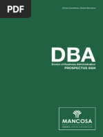MANCOSA Postgraduate Prospectus 2025 | PDF | Entrepreneurship ...