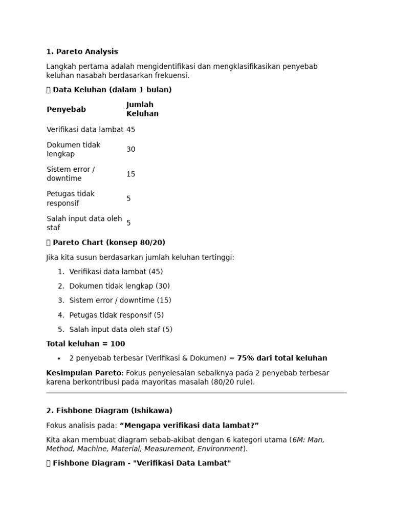 Diskusi Root Causes Analysis | PDF