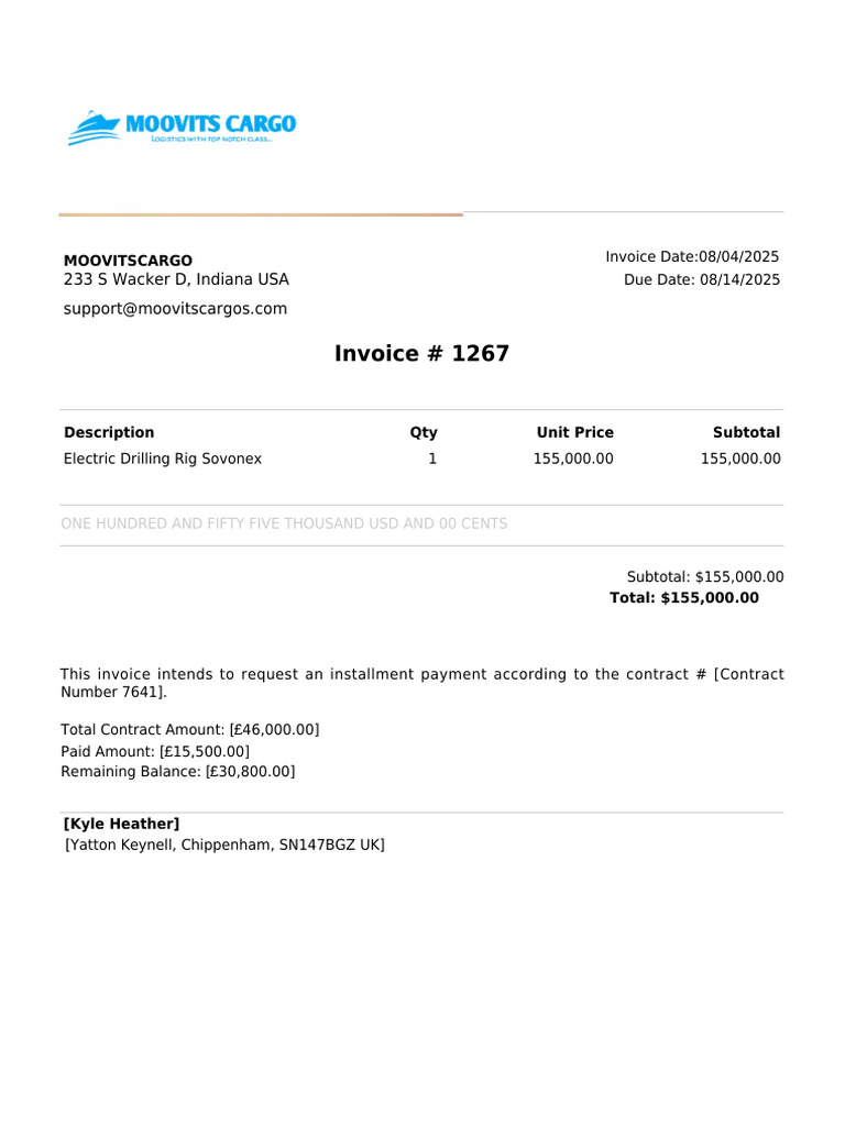 Invoice Balance Due | PDF