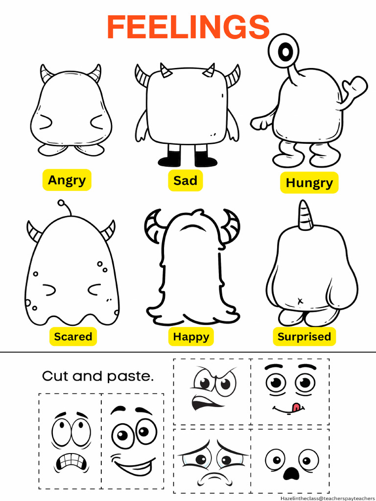 Feelings Cut and Paste | PDF